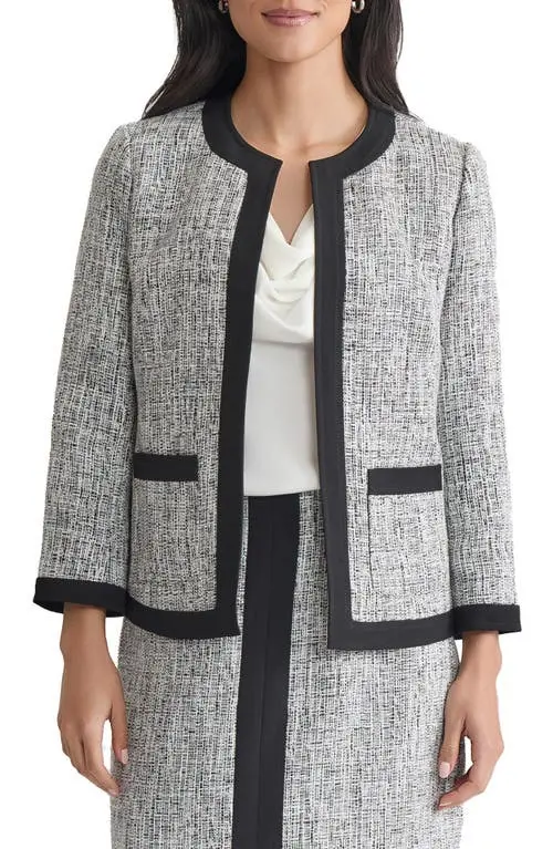 KASPER Trim Tweed Jacket