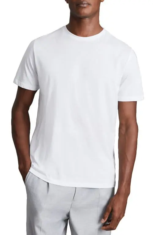 REISS Bless Cotton T-shirt - White