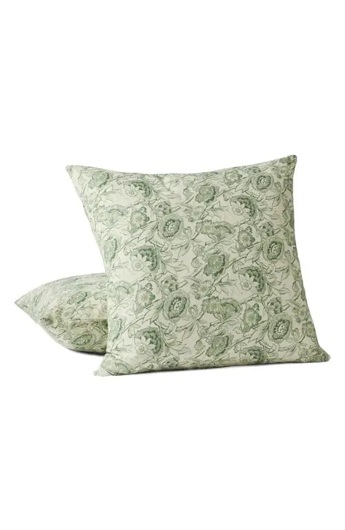 COYUCHI Balboa Botanical Print Pillow Cover