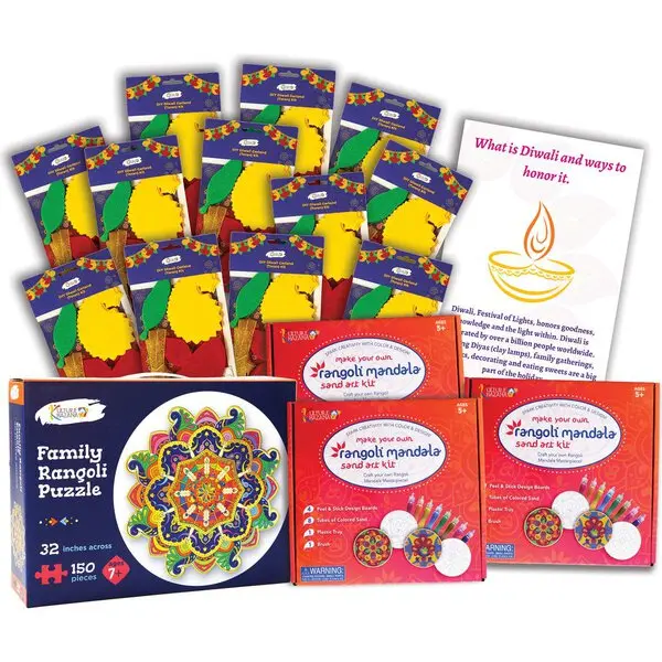 KULTURE KHAZANA Diwali Classroom/party Kit For 12