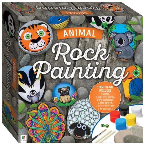 CRAFT MAKER Hinkler Diy Animal Rock Painting Box Set