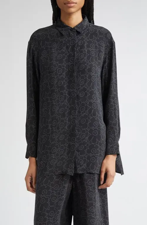 Marimekko Runsas Piirto Unikko Cupro Shirt