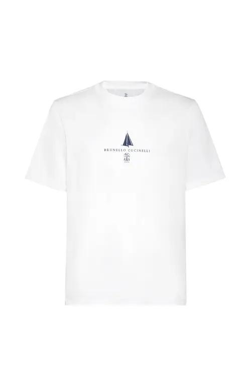 Brunello Cucinelli T-shirt With Print - White