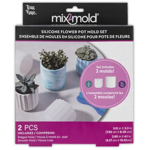 BREA REESE Mix2mold Planter Molds Value Set 2-piece