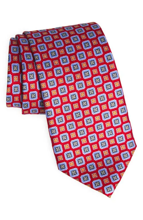 Nordstrom Floral Silk Tie - Red