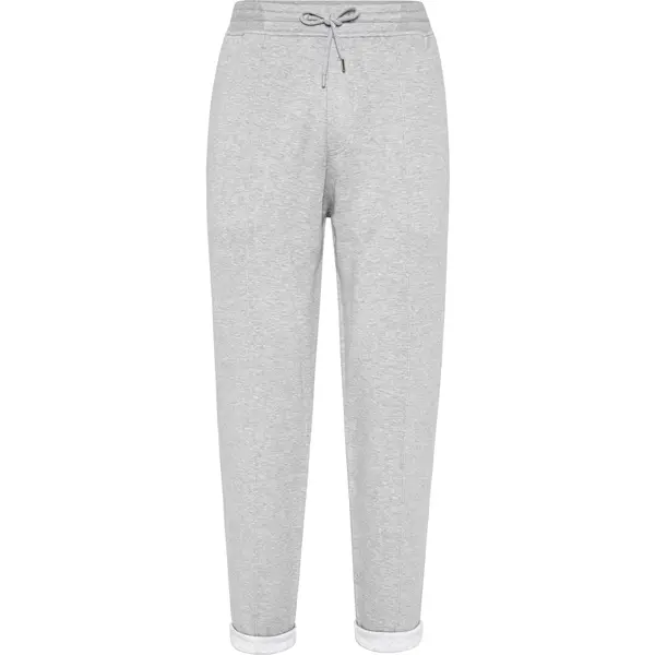 Brunello Cucinelli Trousers With Crête - Medium Grey