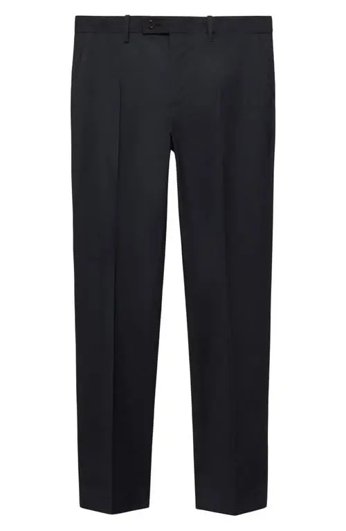 Mango Monaco Slim-fit Suit Pants - Dark Navy