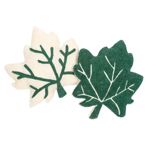NATTIOT Set Of Two Embroidered Cushions
