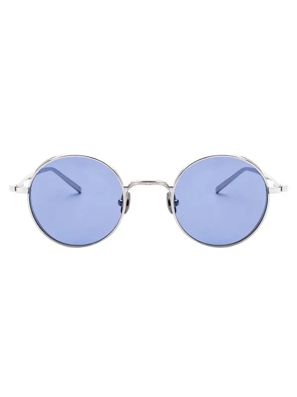Matsuda Round Frame Sunglasses - Palladium White