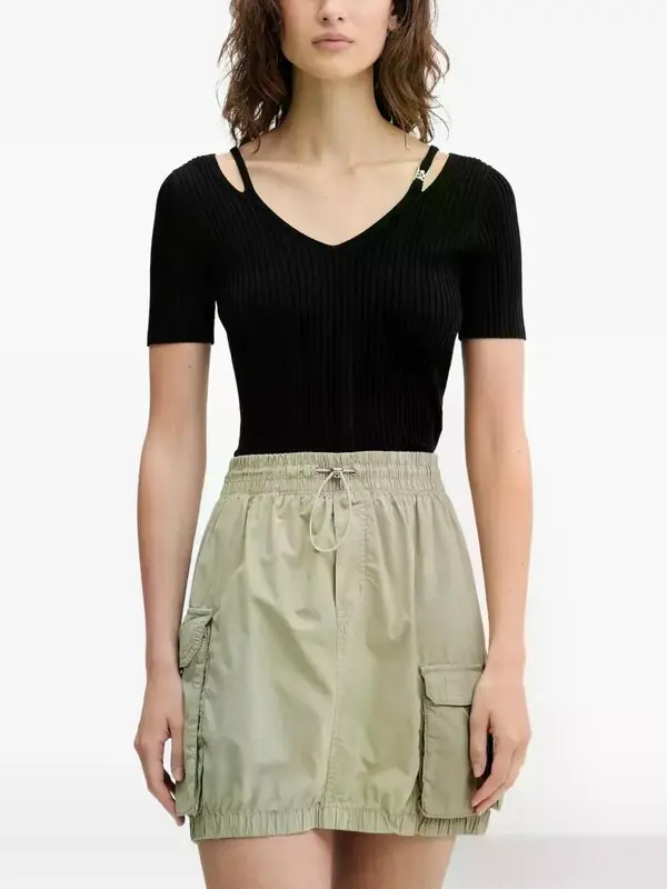 Hugo Boss Cut-out Ribbed Top