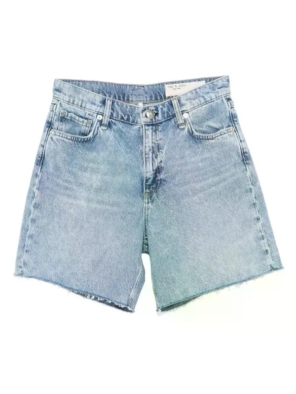 Rag & Bone Kaia Cotton Shorts - Blue