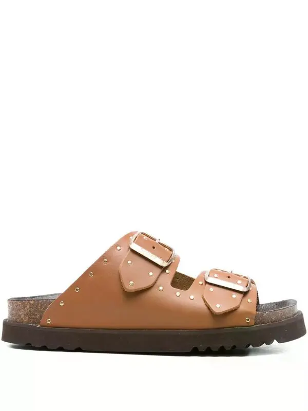 DR. SCHOLL'S SHOES Beatriz Studded Double-buckle Sandals