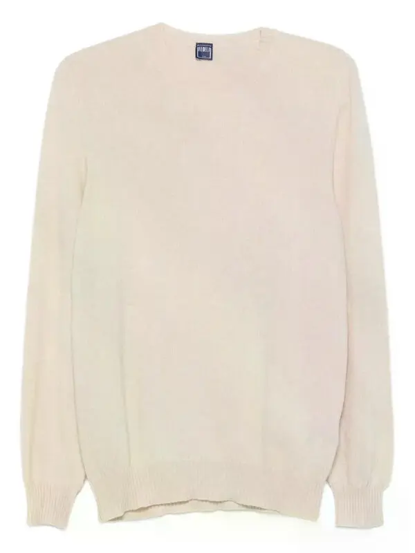 Fedeli Cashmere Crew-neck Sweater - Neutrals