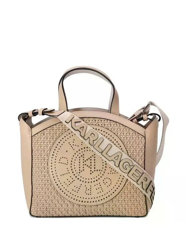 Karl Lagerfeld Perforated Logo Tote