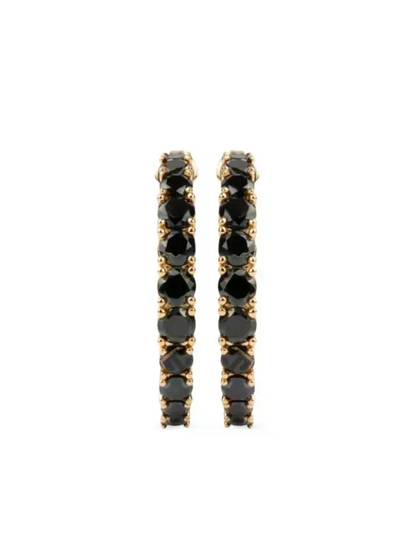 ALL THE LUCK IN THE WORLD Gem-set Hoop Earrings