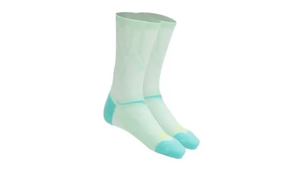 Hoka Clifton Crew Run Socks - Mint Fluornite
