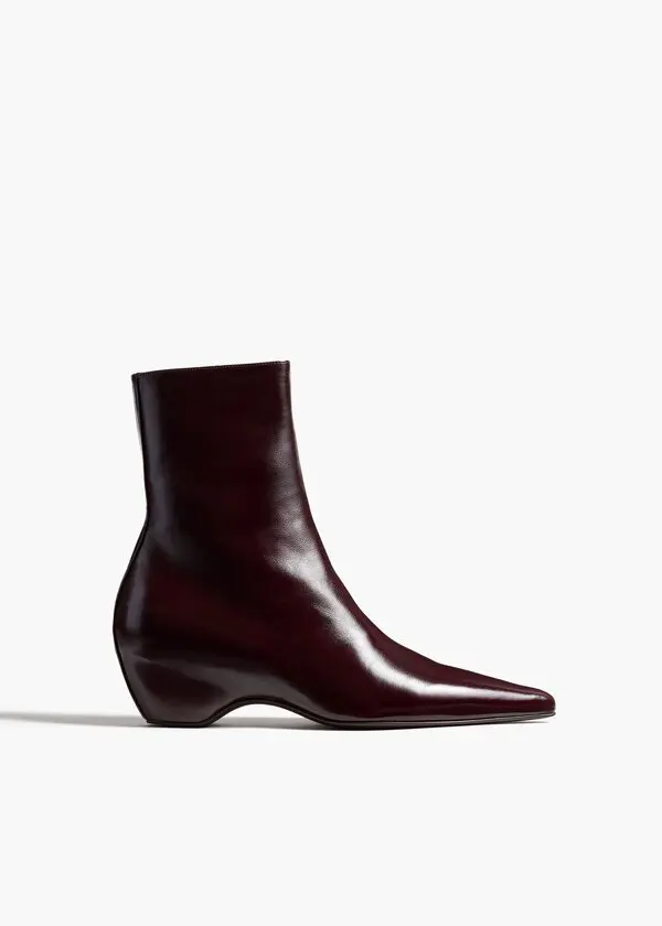 Khaite Sybil Ankle Boots - Bordeaux