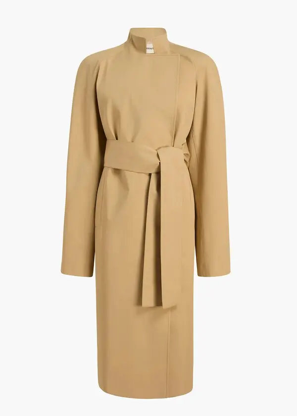 Khaite Lagden Waxed Cotton Gabardine Trench