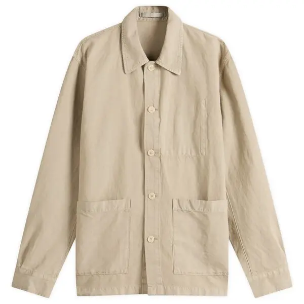 Norse Projects Julian Cotton Linen Overshirt - Clay
