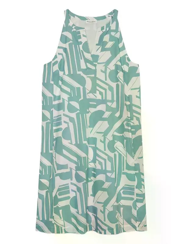 Marc O'polo Geometric-print Sleeveless Dress