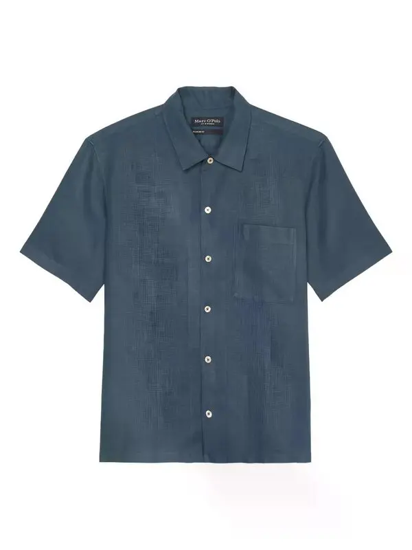 Marc O'polo Short-sleeve Button-up Shirt - Blue