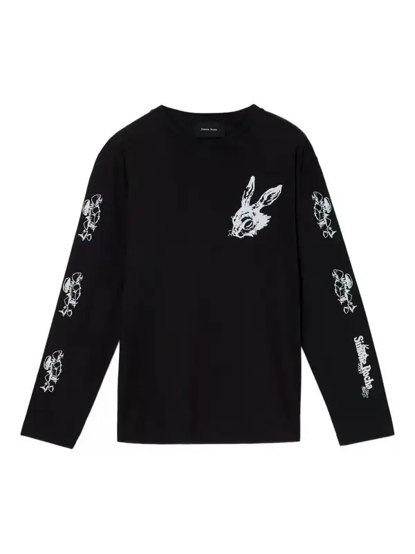 Simone Rocha Tortoise & Hare Long-sleeve T-shirt - Black