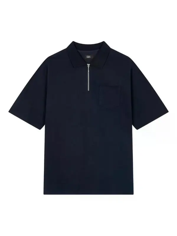STUDIO TOMBOY Chest-pocket Polo Shirt - Blue