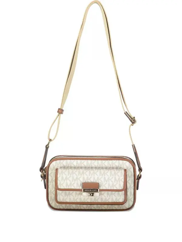 Michael Kors Monogram Bradshaw Shoulder Bag - Neutrals