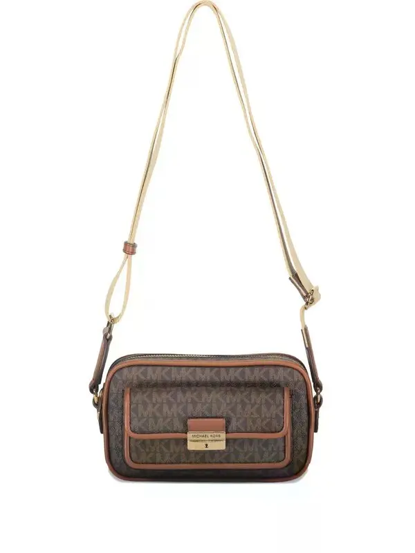 Michael Kors Bradshaw Monogram Shoulder Bag - Brown