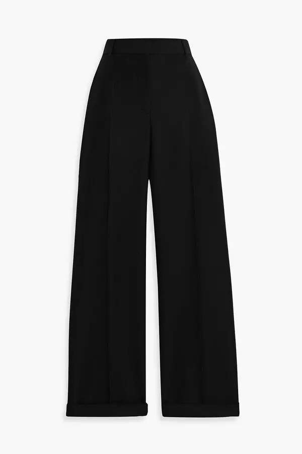 TOTÊME Grain De Poudre Wide-leg Pants - Black