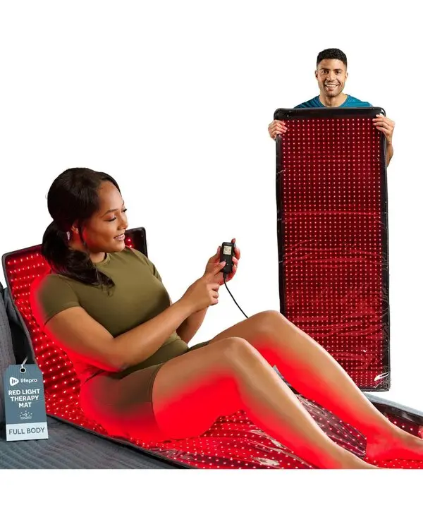 LIFEPRO Infrared Red Light Therapy Body Blanket &#x2013; Full-body Mat With 3 Modes For Pain Relief