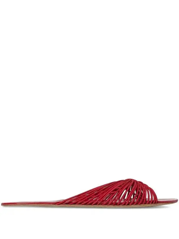 THE ROW Sara Sandals - Laquer Red