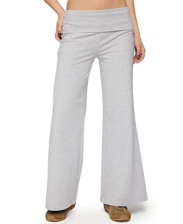 EDIKTED Wide Leg Fold Over Pants