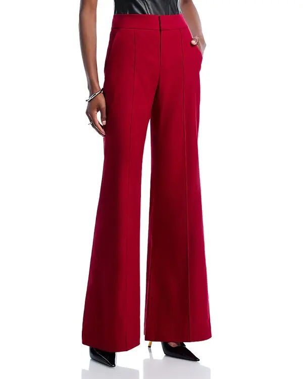 Alice + Olivia Dylan High-rise Wide-leg Pants