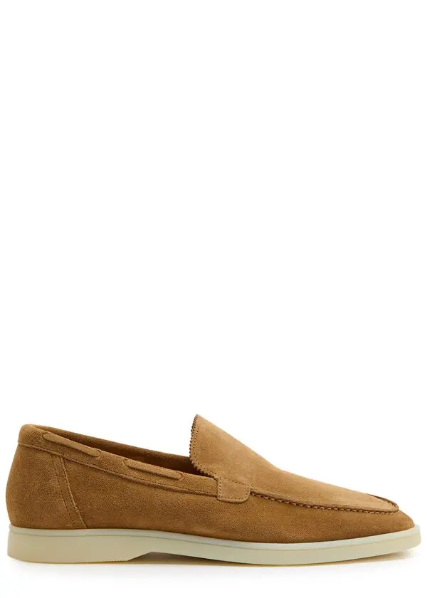 AURELIEN Yacht Suede Loafers - Tan