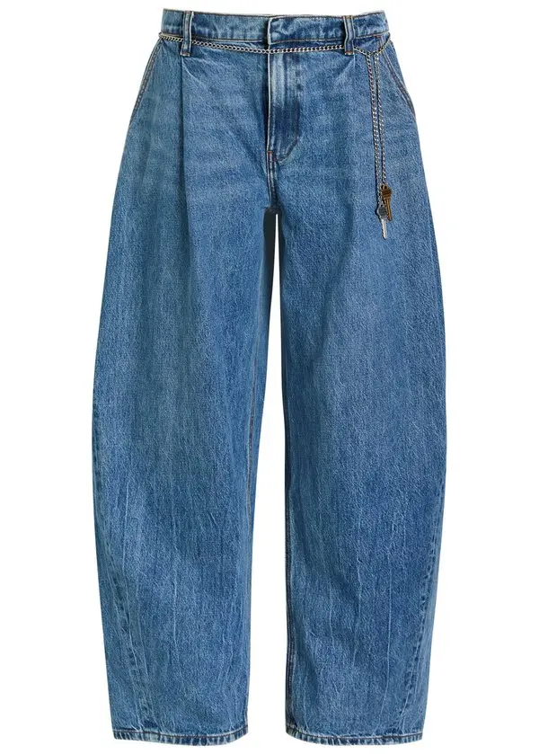 Alexander Wang Boxer-effect Wide Barrel-leg Jeans