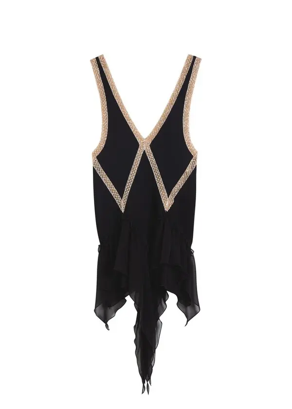 Attico Crystal-embellished Crepe Mini Dress