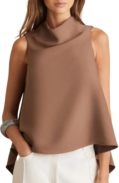 REISS Simone Drape Top