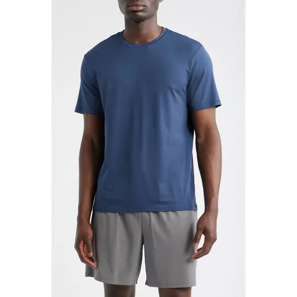 Zella Dynamic Stripe T-shirt - Navy Eclipse Stripe