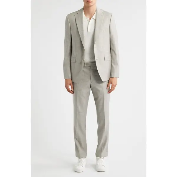 JACK VICTOR Esprit Plaid Wool Suit