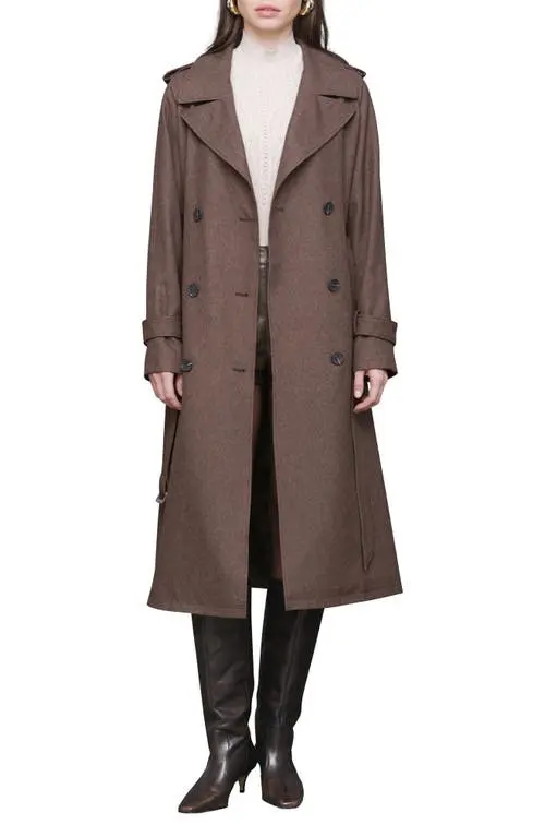 Avec Les Filles Slouchy Double-breasted Trench Coat