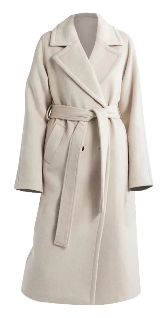 Bernardo Tie Waist Coat - Dove