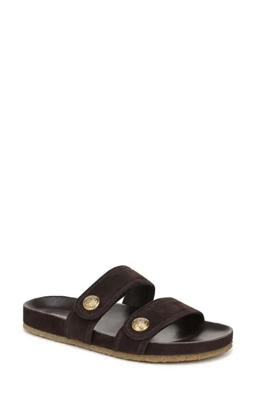 Veronica Beard Percey Slide Sandal - Espresso