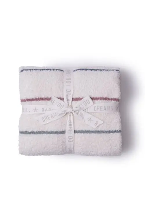 Barefoot Dreams Cozychic® Rainbow Stripe Throw Blanket - Cream Multi