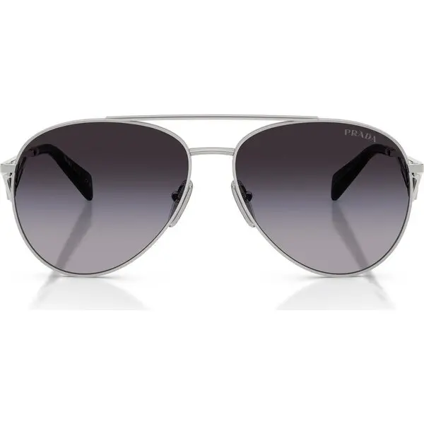 Prada 58mm Pilot Sunglasses