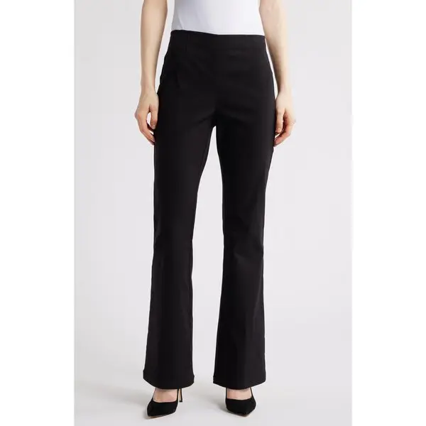 NIC+ZOE Bootcut Wonderstretch Trousers - Black Onyx