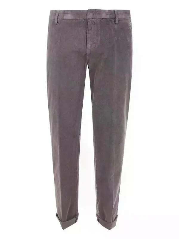 DONDUP Corduroy Cuffed Trousers - Grey