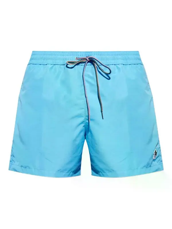 Paul Smith Zebra-logo Swim Shorts - Blue
