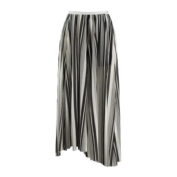 Philosophy Di Lorenzo Serafini Long Asymmetrical Striped Skirt