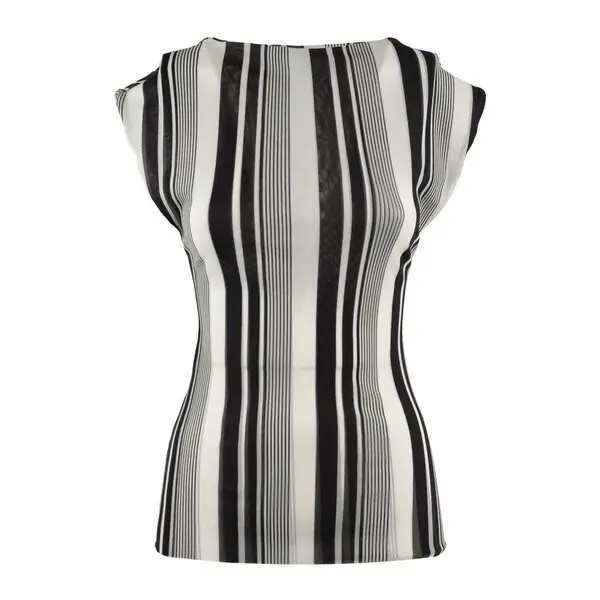 Philosophy Di Lorenzo Serafini Striped Slim Top - White, Black
